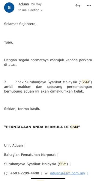 EMAIL KEPADA SSM! – BILA AKU MENULIS..